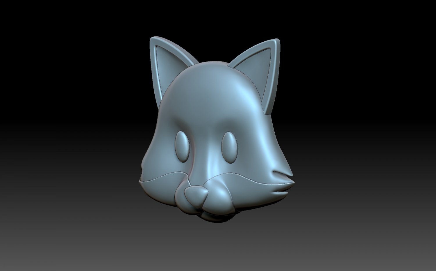 Fox Face 3D Print Models in Signs and Logos 3DExport