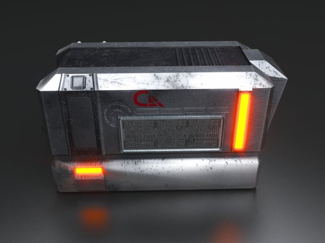 Sci-Fi Container 3D Model in Shipping Containers 3DExport