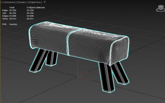 Vaulting Buck 3D Model in Sports Equipment 3DExport