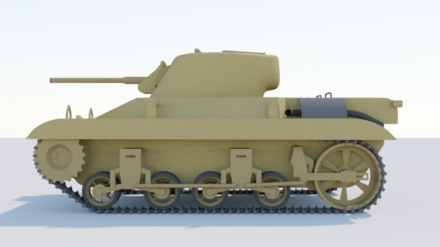 M22 Locust Tank Modelo 3D in Tanques 3DExport