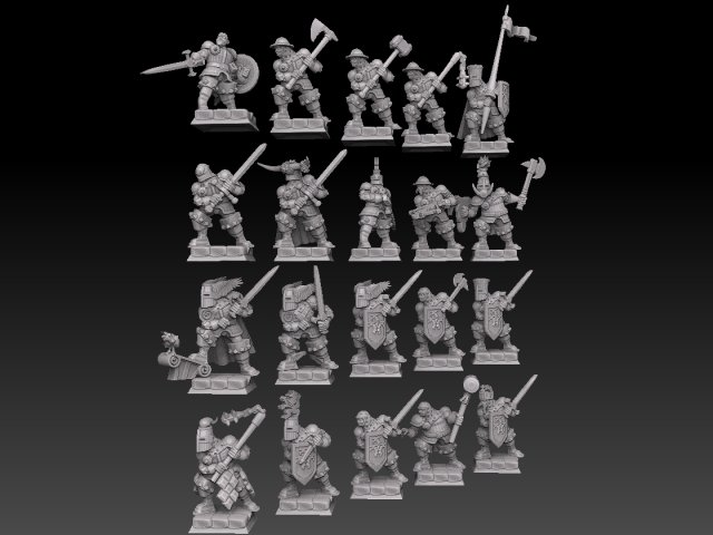 Medieval Knight Megapack 3D Print Model in Figurines 3DExport