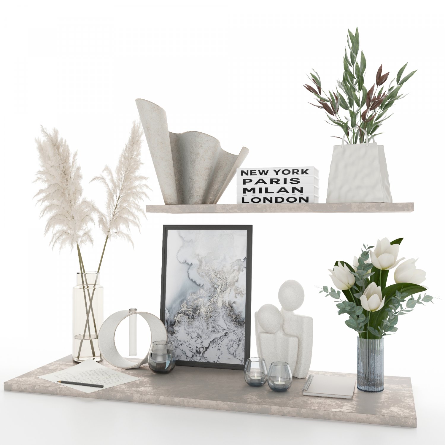 Decor set 3D Models in Other 3DExport