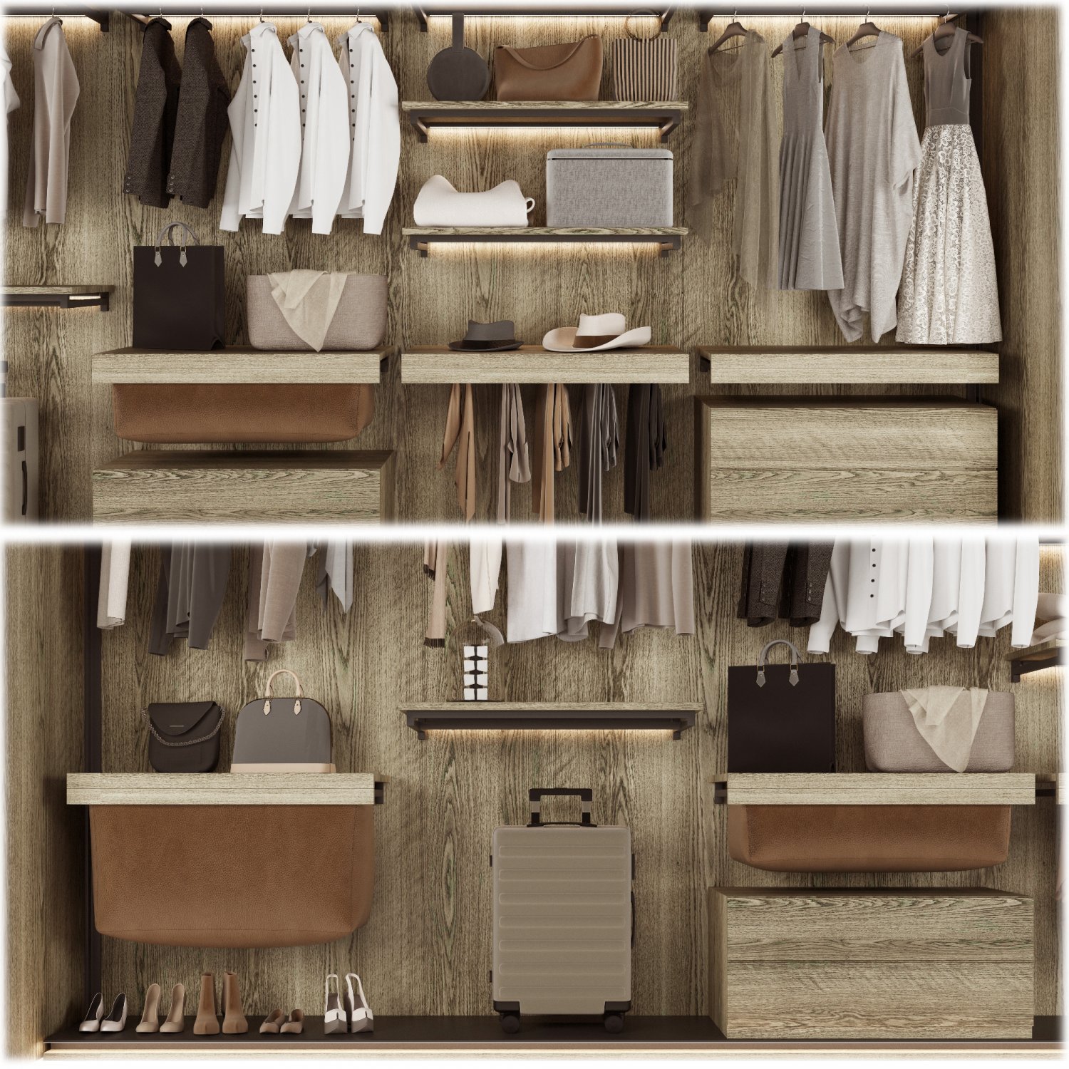 Wardrobe 3D Models in Set 3DExport