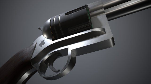 Space Cowboy Revolver 3D Model in Pistol 3DExport