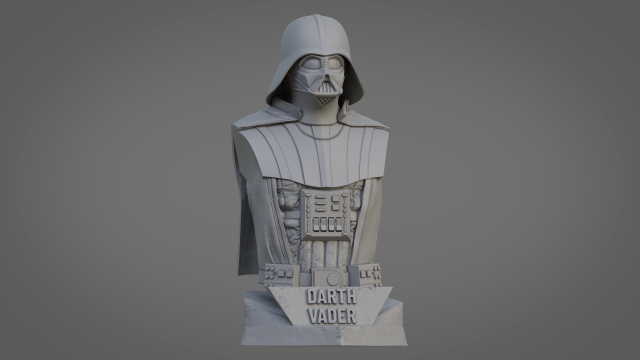 DARTH VADER CRANE ULTRA-DETAILED SUPPORT-FREE BUST 3D MODEL 3D Print ...