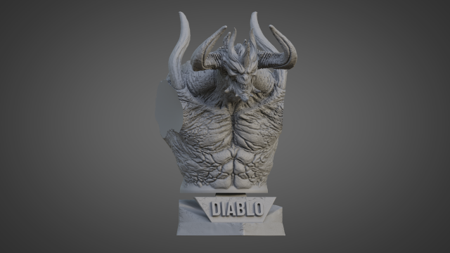DIABLO ULTRA-DETAILED SUPPORT-FREE BUST 3D MODEL 3D Print Model in Game ...