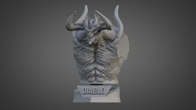 DIABLO ULTRA-DETAILED SUPPORT-FREE BUST 3D MODEL 3D Print Model in Game ...