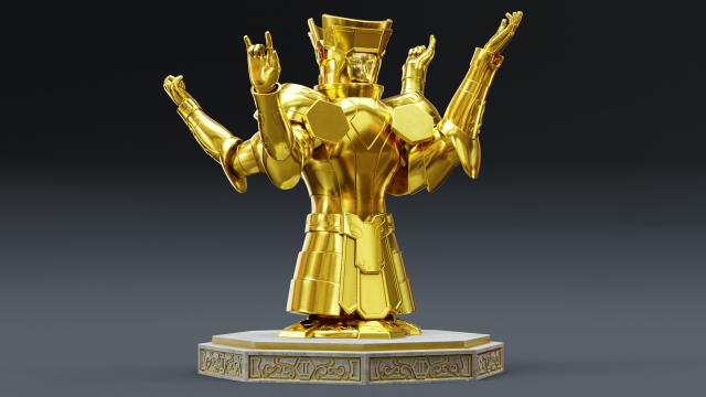 Gemini Cloth Miniature 3D Print Model in Figurines 3DExport