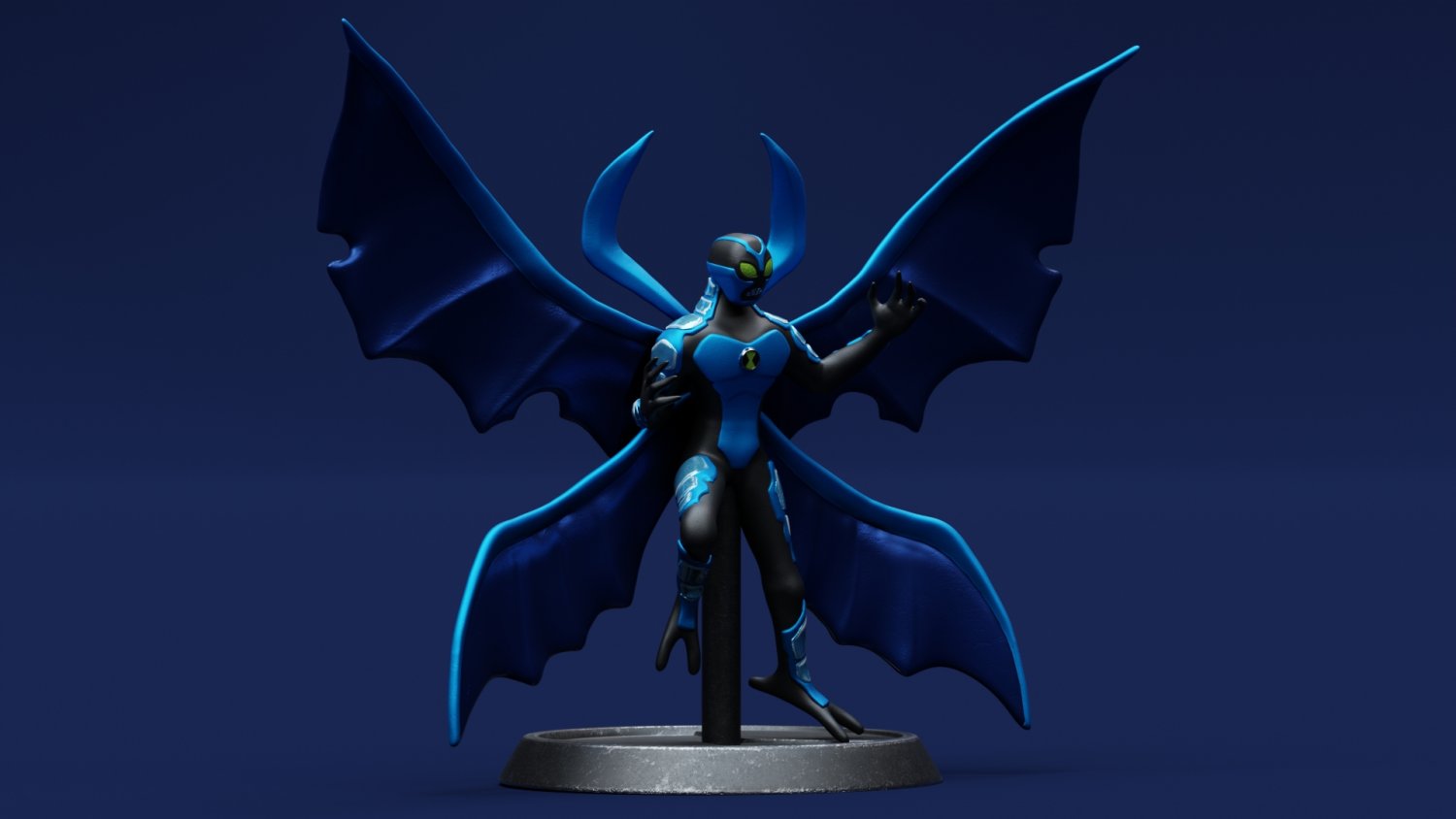 Ben10 Big Chill Printable 3D 프린트 모델 in 공상 과학 3DExport