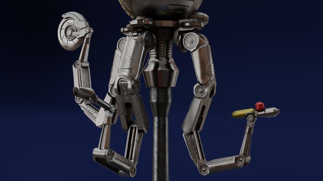 Fallout Codsworth 3D Print Model in SCI-FI 3DExport