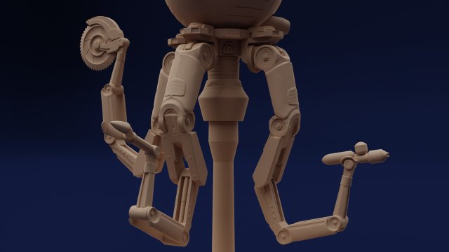 Fallout Codsworth 3D Print Model in SCI-FI 3DExport