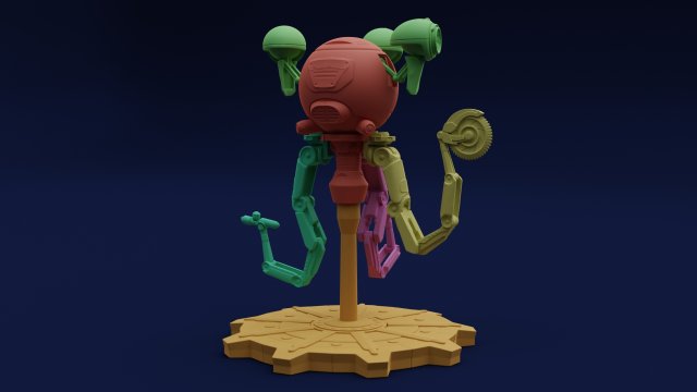 Fallout Codsworth 3D Print Model in SCI-FI 3DExport