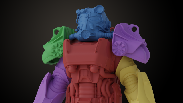 Fallout T60 Power Armour Modelo de impresión 3D in Figurillas 3DExport