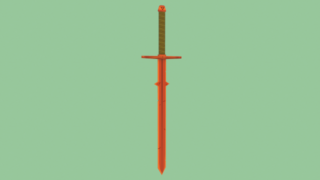 Copper Swords Low Poly Toon Style 3D 모델 in 기타 3DExport