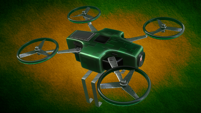 Quadcopter 3D Model in Other 3DExport