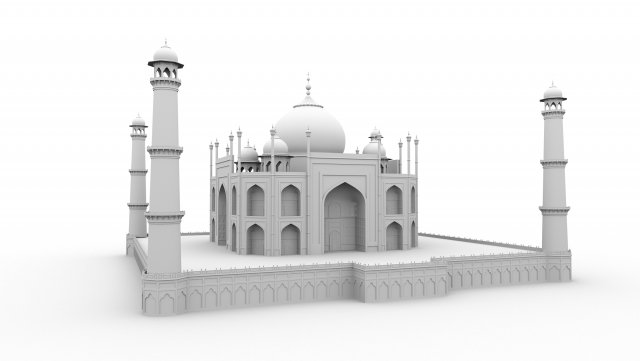 Taj Mahal 3D Model in Buildings 3DExport