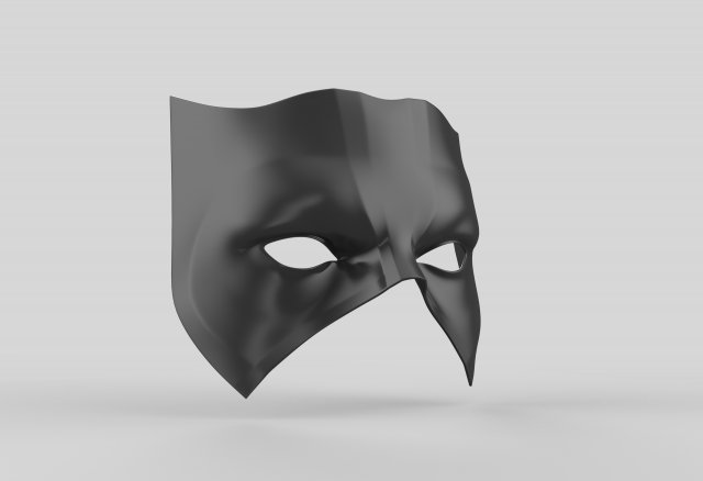 Anonymous Mask 3D Model in Fantasy 3DExport