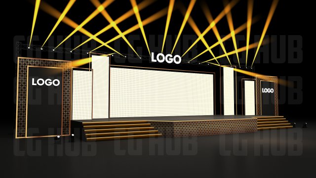 Event stage design 3D Model in Other 3DExport