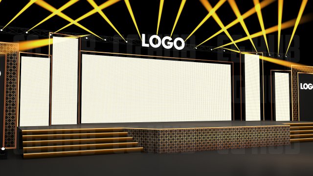 Event stage design 3D Model in Other 3DExport