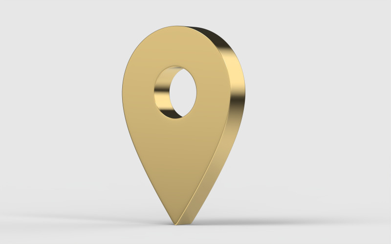 Map Pointer 3D Model in Other 3DExport