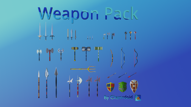 Game ready Melee and bow asset pack Low poly 3D Model in Game Assets ...