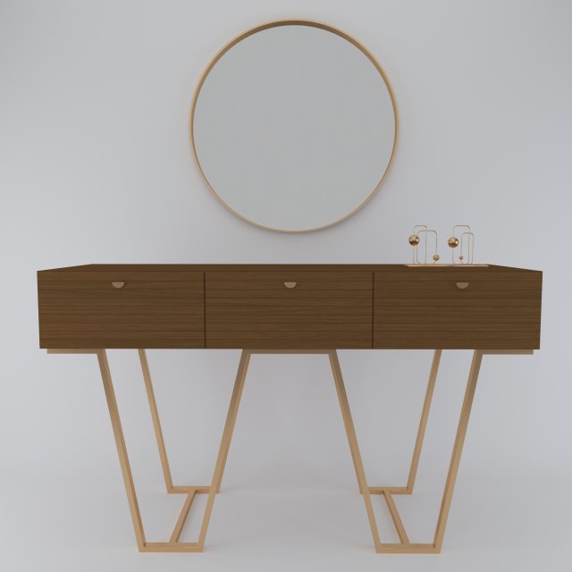 Modern console table 3D Model in Table 3DExport
