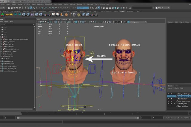 Boss Rig 3D Model in Cartoon 3DExport