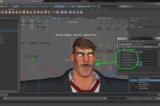 Boss Rig 3D Model in Cartoon 3DExport