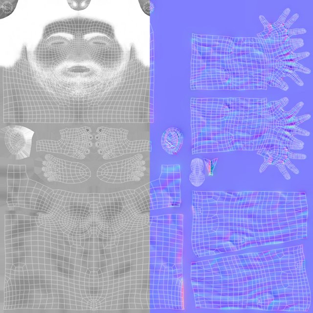 Male Base Complete Rig 3D Model in Man 3DExport