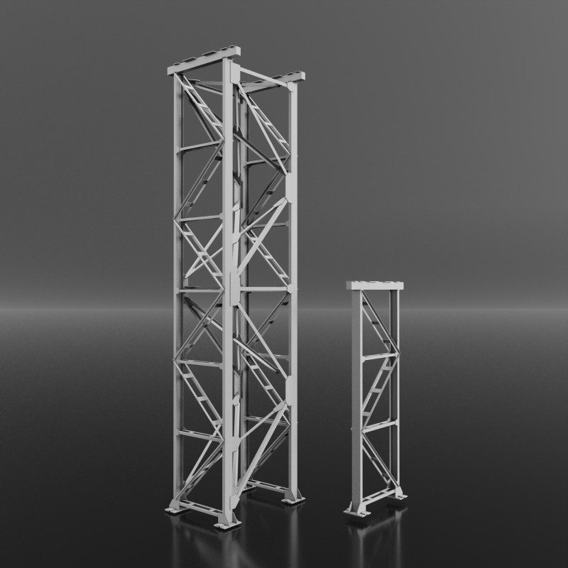 Metal structures 3D Model in Buildings 3DExport