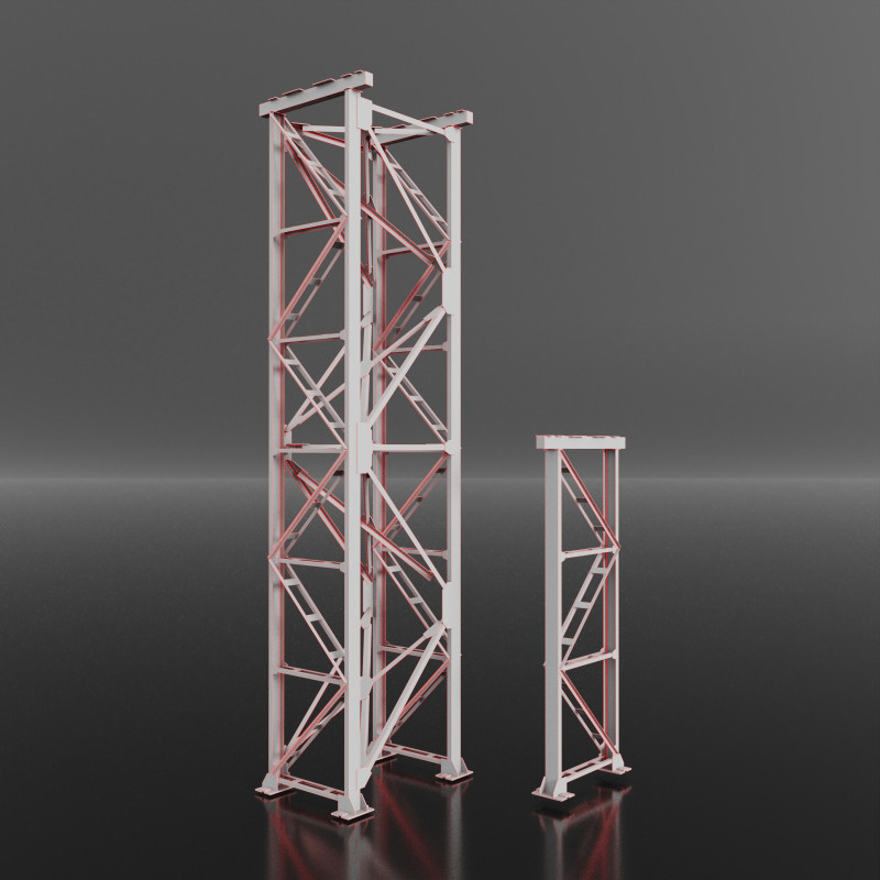 Metal structures 3D Model in Buildings 3DExport