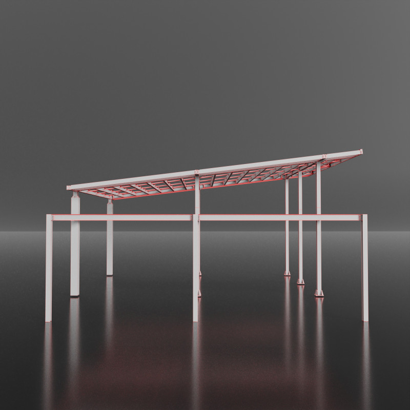 Canopy 3D Model in Buildings 3DExport