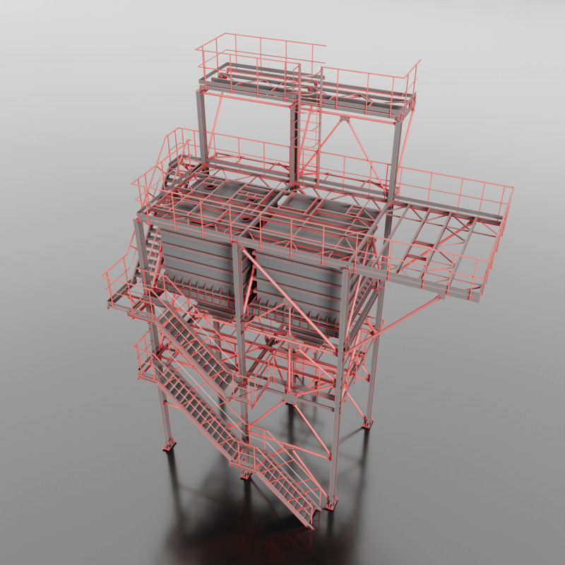 Elevator 3D Model in Buildings 3DExport
