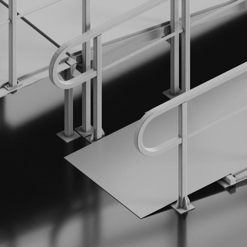 Ramp metal 3D Model in Buildings 3DExport