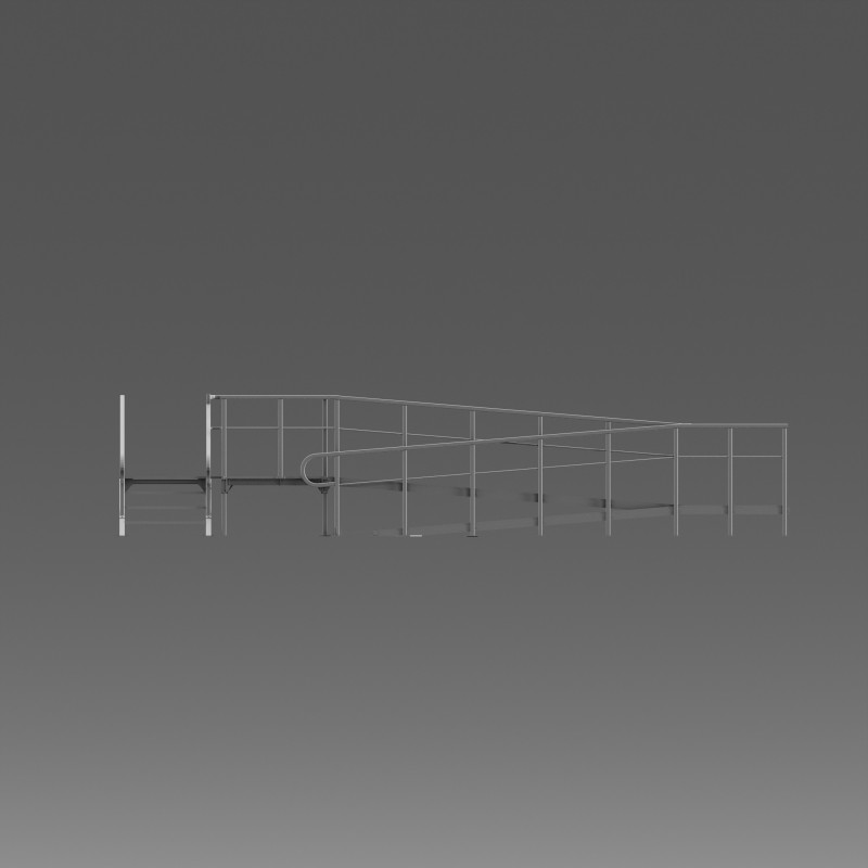 Ramp metal 3D Model in Buildings 3DExport