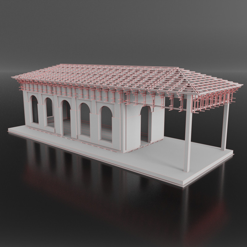 Pavilion 3D Model in Buildings 3DExport