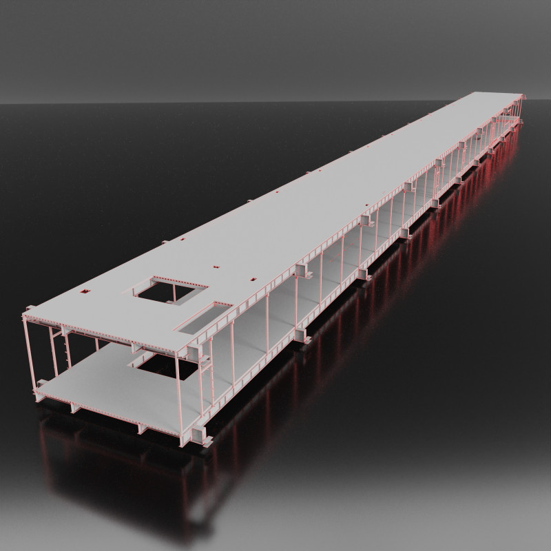 Industrial Metal Ramp 3D Model in Buildings 3DExport