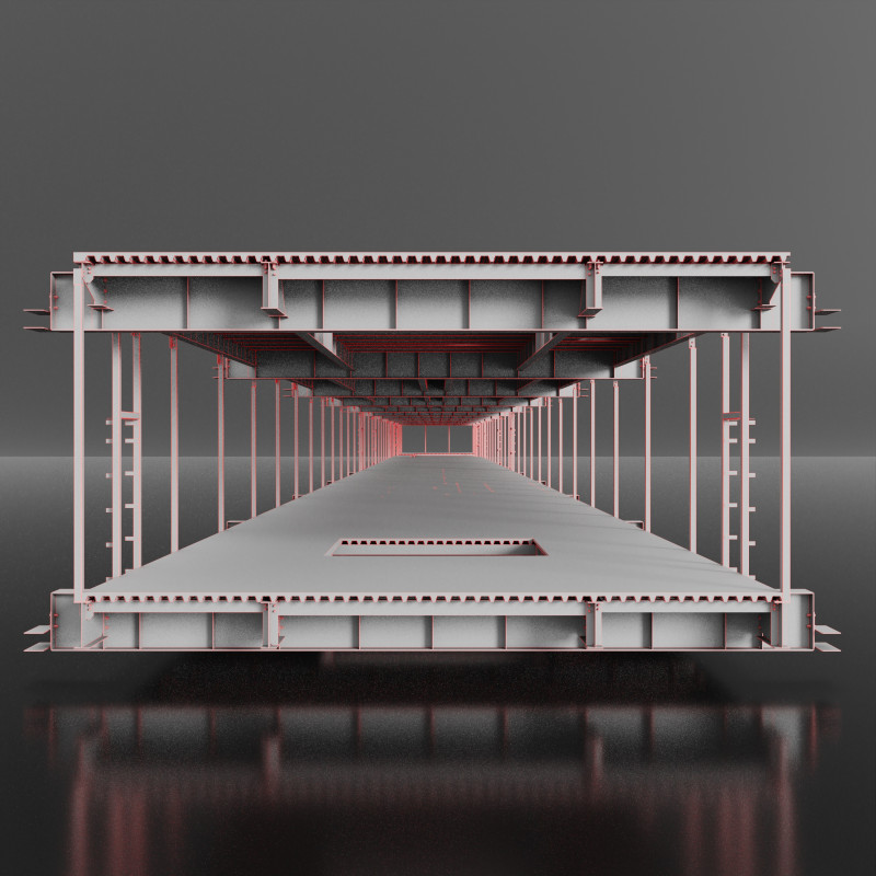 Industrial Metal Ramp 3D Model in Buildings 3DExport