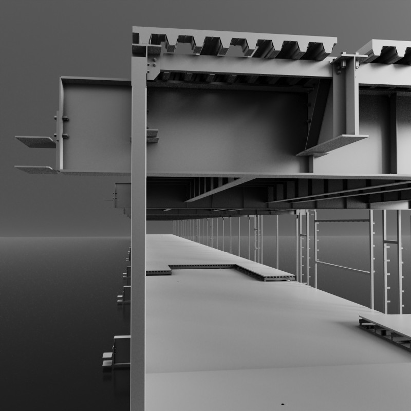 Industrial Metal Ramp 3D Model in Buildings 3DExport