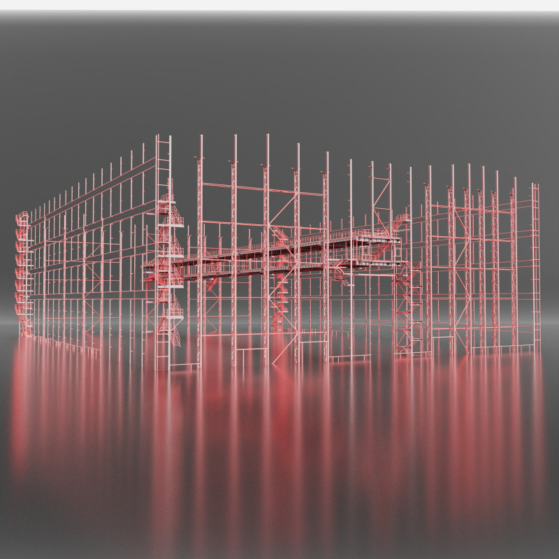 Industrial Metal Ramp 3D Model in Buildings 3DExport