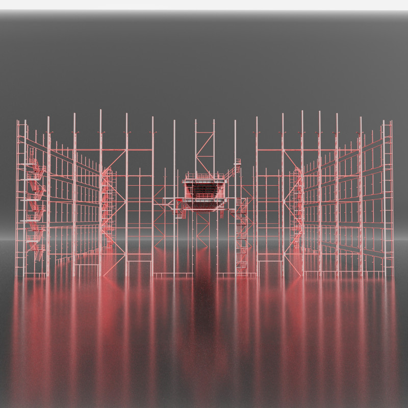 Industrial Metal Ramp 3D Model in Buildings 3DExport