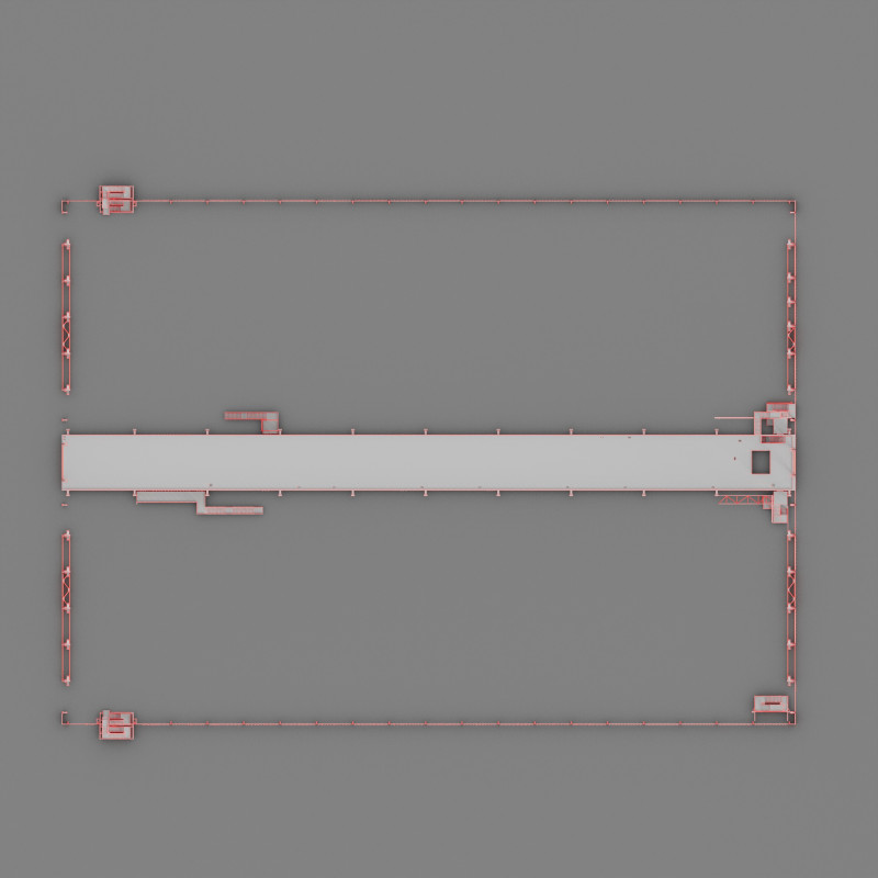 Industrial Metal Ramp 3D Model in Buildings 3DExport