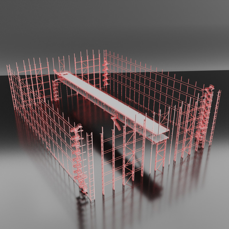 Industrial Metal Ramp 3D Model in Buildings 3DExport