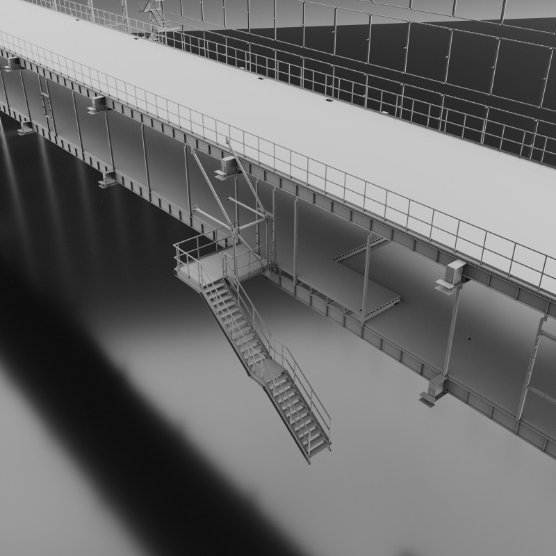 Industrial Metal Ramp 3D Model in Buildings 3DExport
