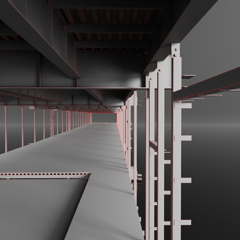 Industrial Metal Ramp 3D Model in Buildings 3DExport