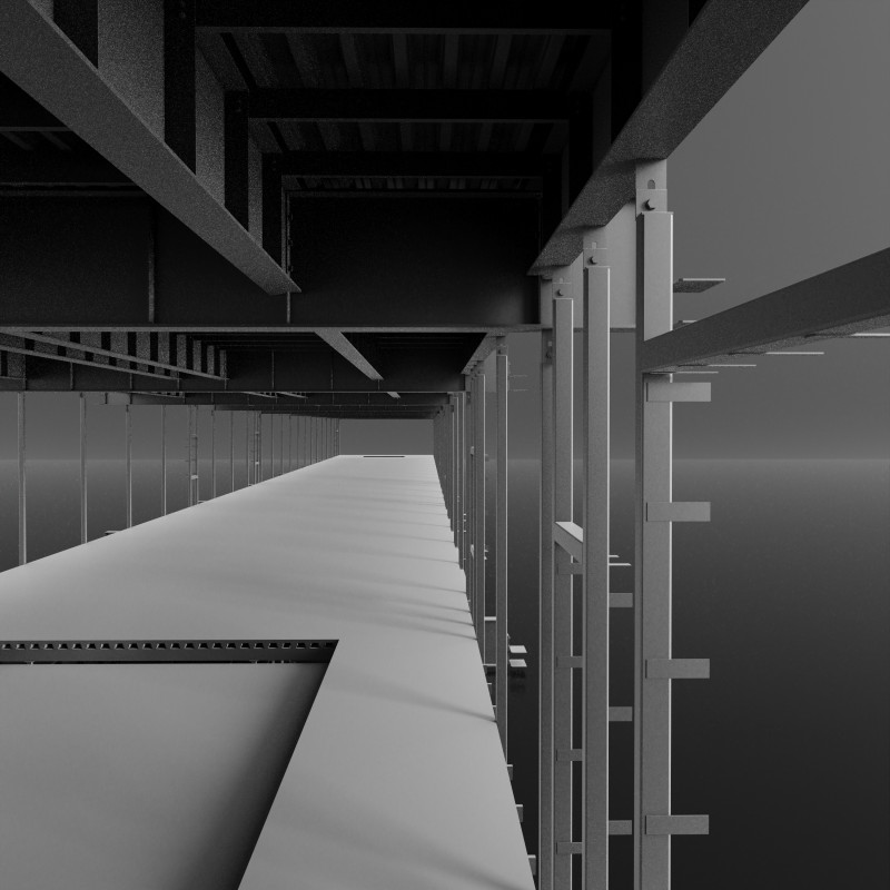 Industrial Metal Ramp 3D Model in Buildings 3DExport