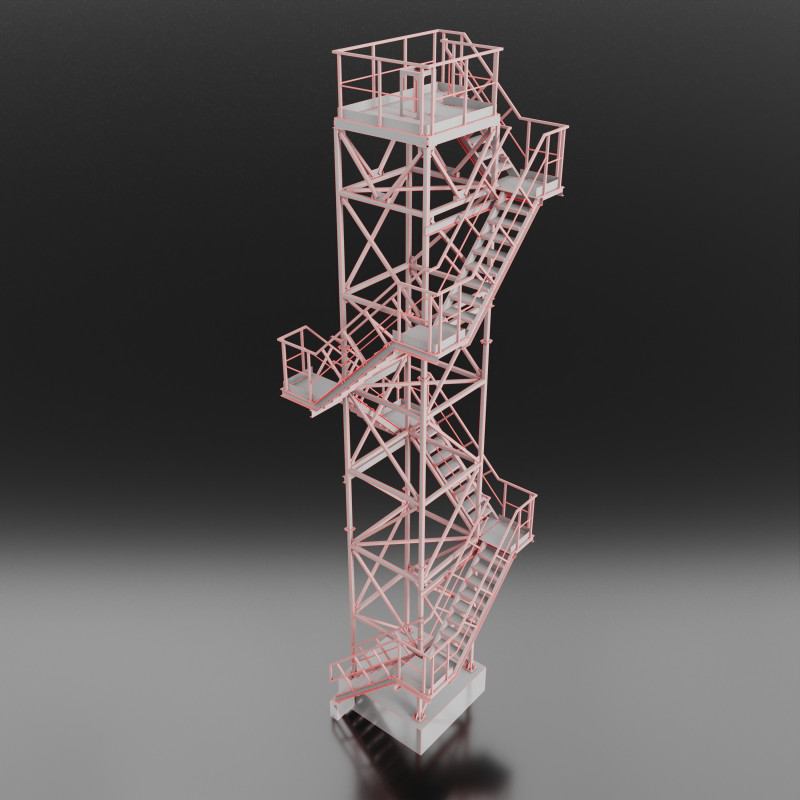 Radar 3D Model in Buildings 3DExport