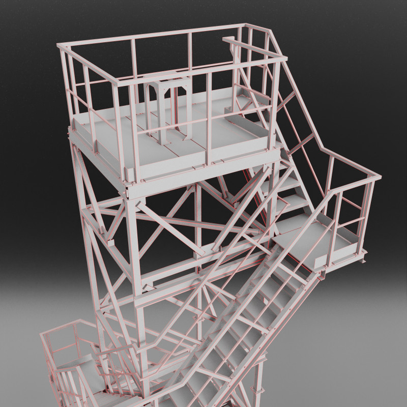 Radar 3D Model in Buildings 3DExport