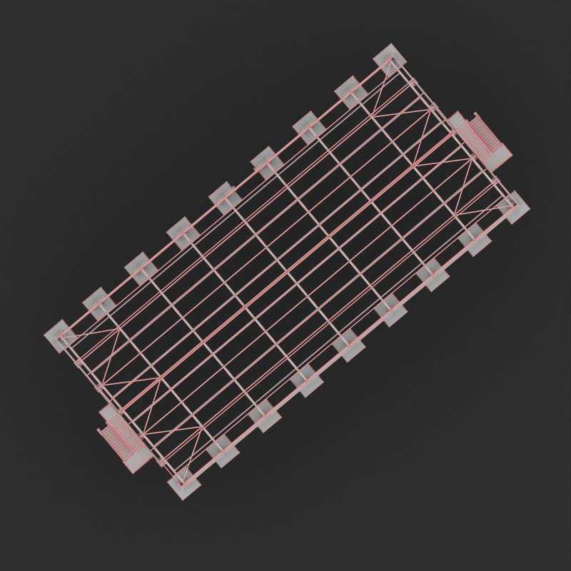 Industrial Metal Building 3D Model in Buildings 3DExport