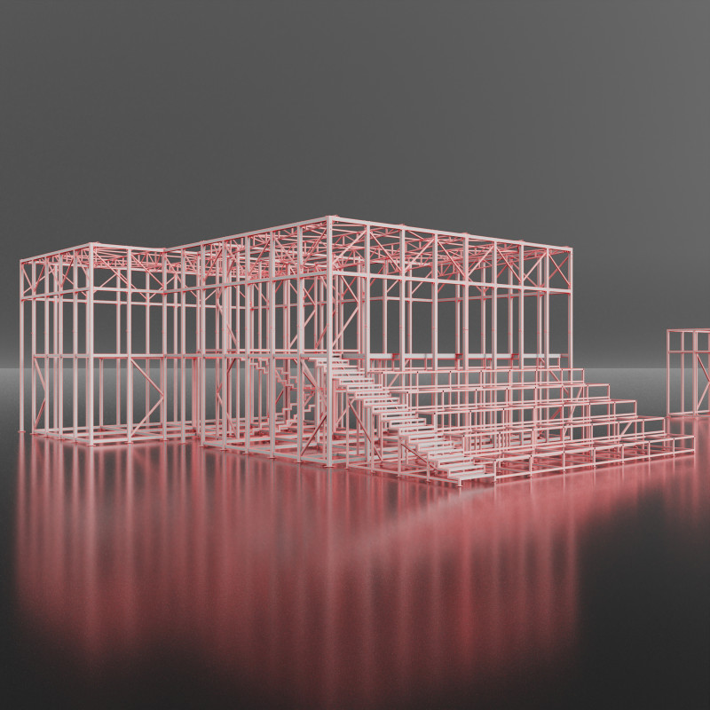 Metal Building 3D Model in Buildings 3DExport